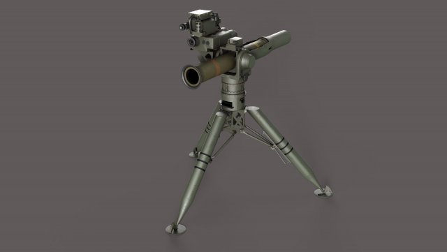 BGM-71 TOW - Missile Launcher 3D Model in Artillery 3DExport