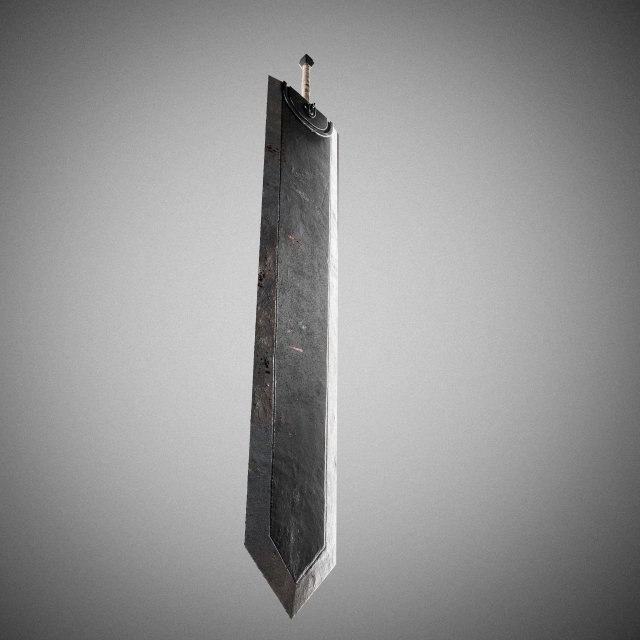 Berserk Guts sword 3D Model in Combat 3DExport
