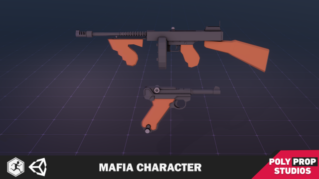 Mafia Character 3D Model in Man 3DExport