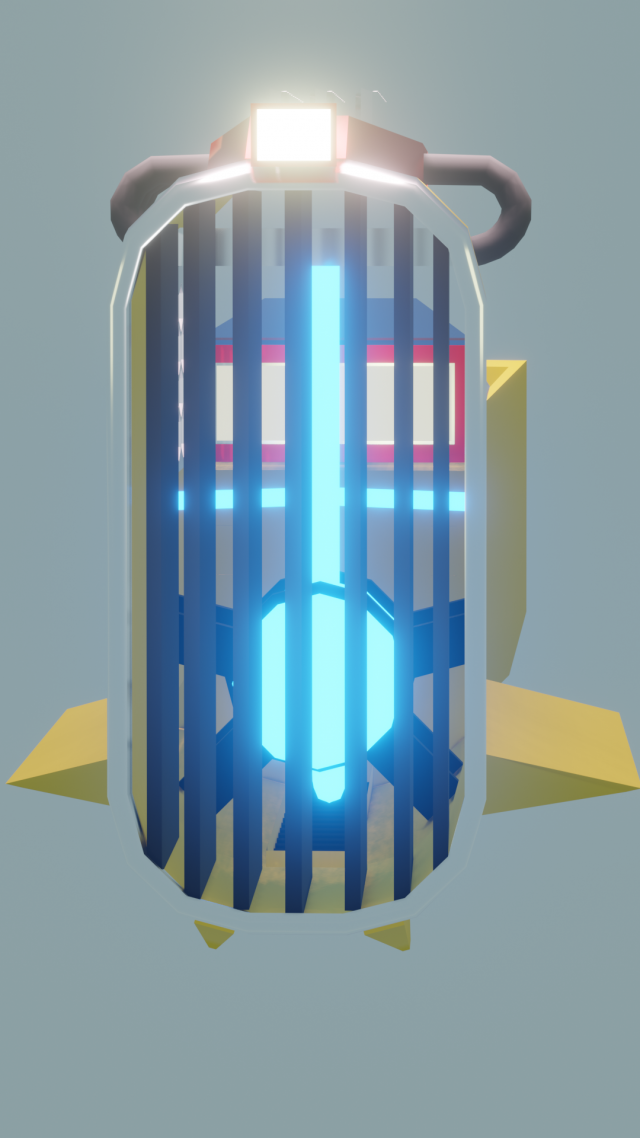 Flying sky bike cyberpunk low-poly 3D 3D Model in Jet 3DExport