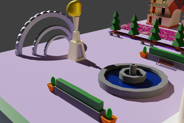 Environment pack Low-poly Game location Map Low-poly 3D Model in ...