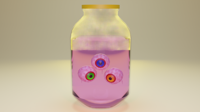 Body parts in a jar Pak 4 models Low-poly 3D Model in Other 3DExport