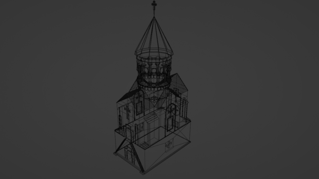 Ancient monastery Ancient church Low-poly 3D Model in Landmarks 3DExport