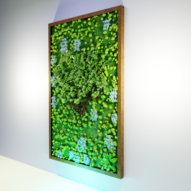 Designer stabilized moss 3D Model in Office 3DExport