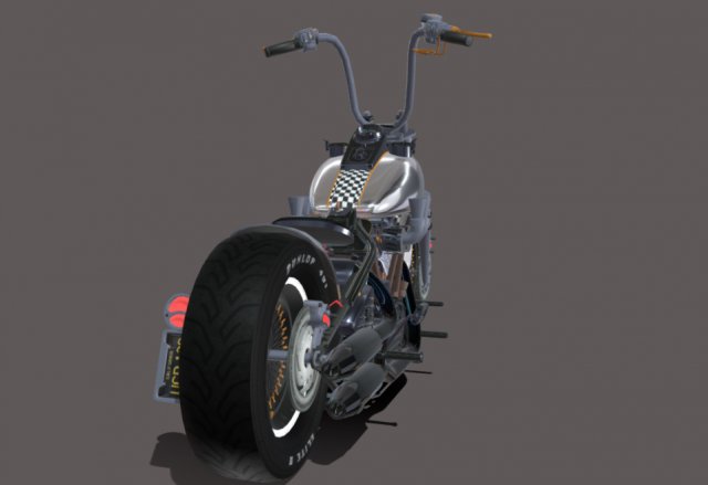 Harley-davidson-knucklehead 3D Model in Motorcycle 3DExport