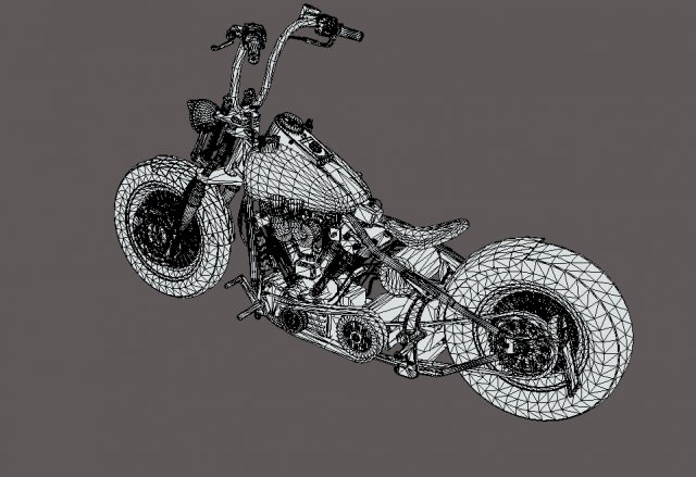 Harley-davidson-knucklehead 3D Model in Motorcycle 3DExport