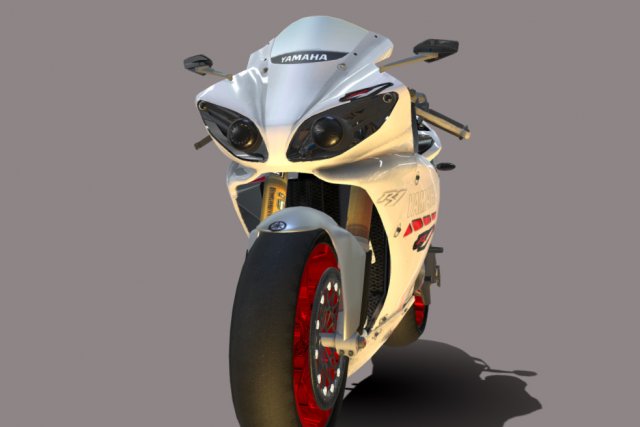 Yamaha-yzf-r1 3D Model in Motorcycle 3DExport