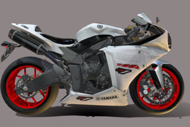 Yamaha-yzf-r1 3D Model in Motorcycle 3DExport