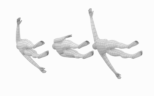 Natural Female in 3 Modeling Poses Base Mesh 3D Model in Woman 3DExport