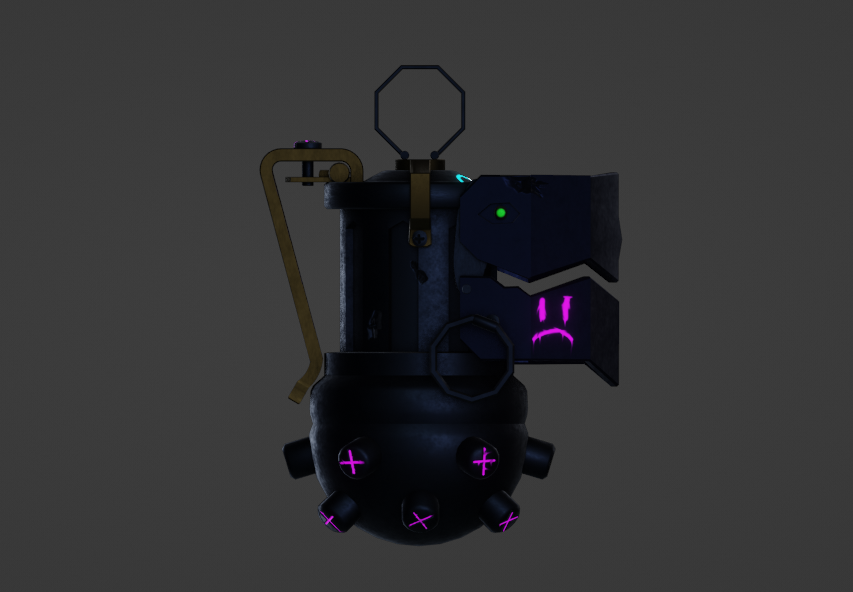 Granade Jinx Arcane 3D Model in Projectiles 3DExport