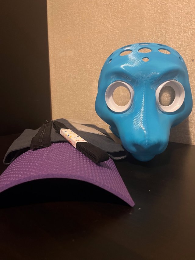 Fursuit Dog Head Base Modelo de impresión 3D in Animales 3DExport