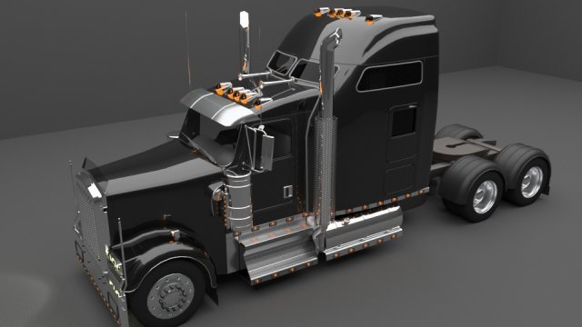 TIR 3D Model in Truck 3DExport