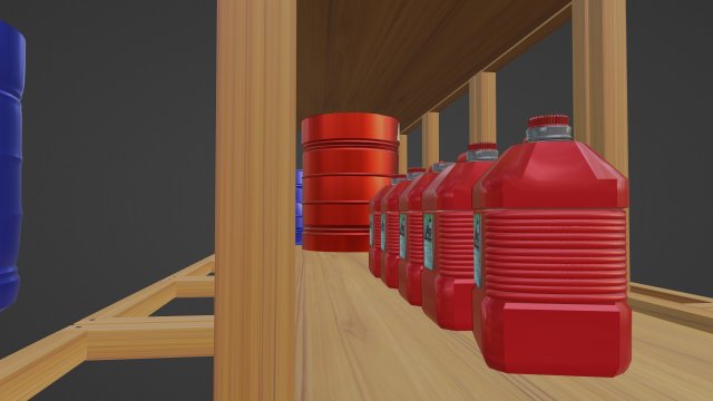 Barrel tong Pellet Teak Wood end Jerrycan 3d Objects models 3D Model in ...