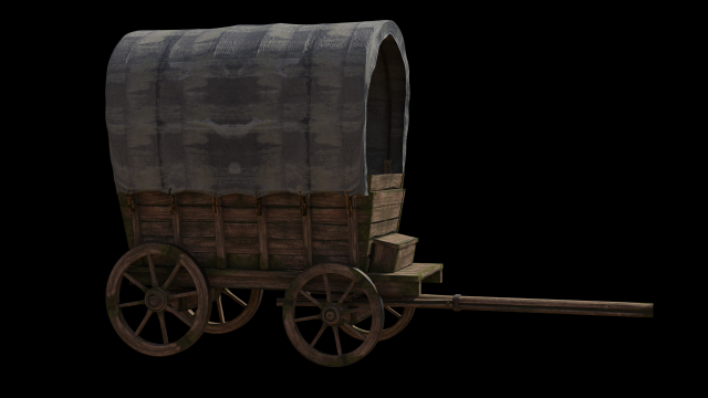 3D Medieval Carriage 3D Model in Train 3DExport