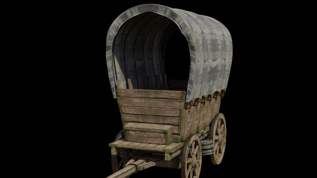 3D Medieval Carriage 3D Model in Train 3DExport