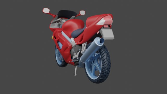 VFR 800 Bike 3D Model in Motorcycle 3DExport