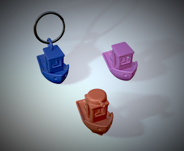 Benchy boat 3 model 3d first is Keychain pendant second is a boat and 3 ...