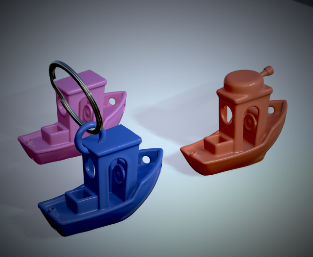 Benchy boat 3 model 3d first is Keychain pendant second is a boat and 3 ...
