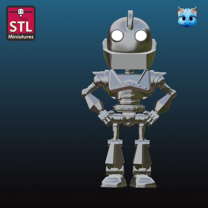 Chibi Iron Giant Inspired - Handcrafted Digital Download STL File ...