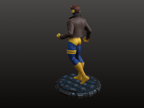 Laser Eyes Super Hero STL Futuristic Collector Figure 3D Print Model in ...