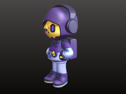 Squelette de style Mr Bones STL Cool Collector Modèles 3D en vedette in ...