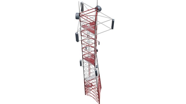 Signal tower 3D Model in Cityscapes 3DExport