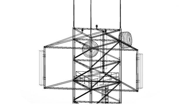 Signal tower 3D Model in Cityscapes 3DExport