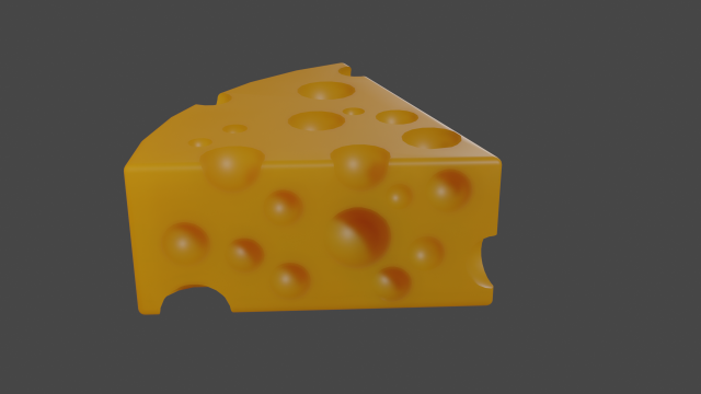 Cheese 3D Model in Miscellaneous 3DExport