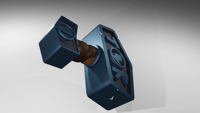 3D war tool model TOR arm gan 3D Model in Game Assets 3DExport