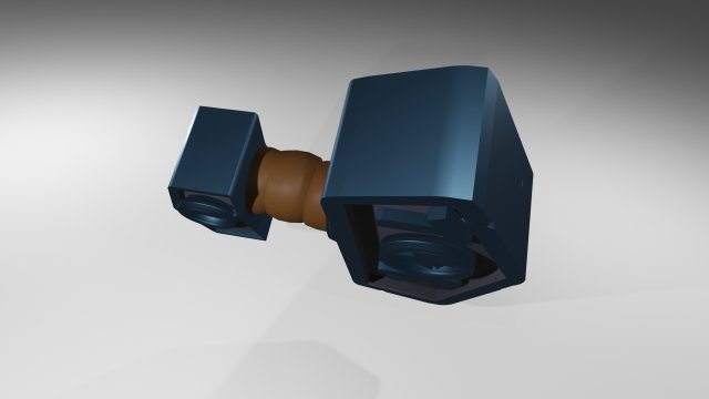 3D war tool model TOR arm gan 3D Model in Game Assets 3DExport