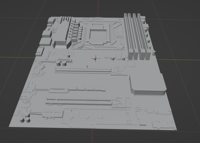 Mother board 3D Model in Computer 3DExport