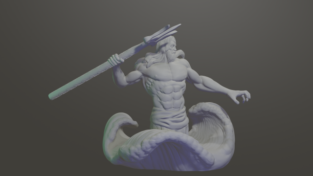 Poseidon 3D Print Model in Man 3DExport