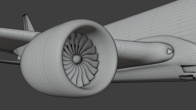 Quantas Boeing 787-9 Animated and Rigged 3D Model in Commercial 3DExport