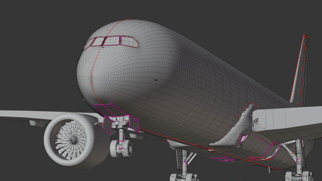 Boeing 787-9 Singapore Airlines - Animated and Rigged 3D Model in ...
