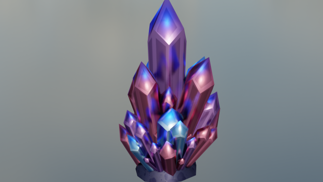 Cartoon Crystal 3D Model in Jewellery 3DExport