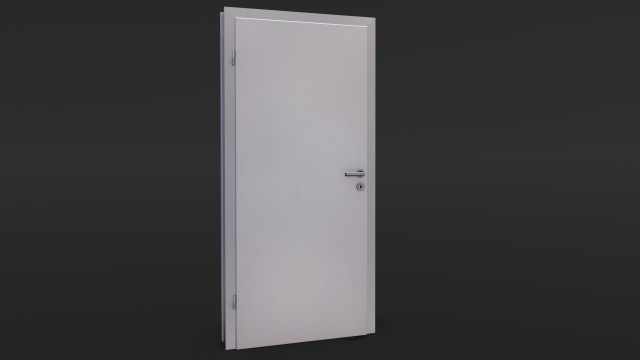 Door with frame 3D Model in Bedroom 3DExport