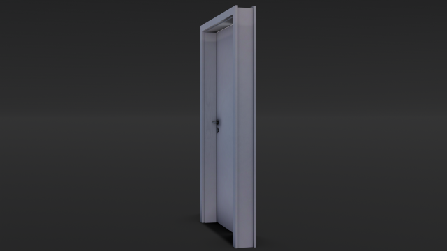 Door with frame 3D Model in Bedroom 3DExport