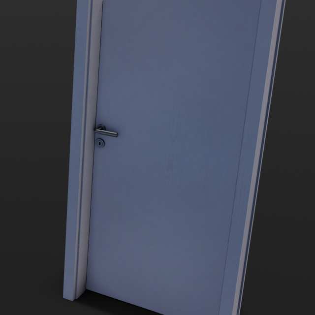 Door with frame 3D Model in Bedroom 3DExport