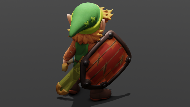 The Legend of Zelda 3D Model in Cartoon 3DExport