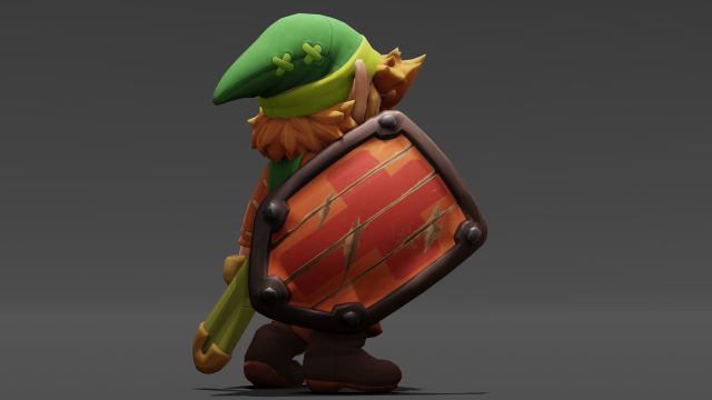The Legend of Zelda 3D Model in Cartoon 3DExport