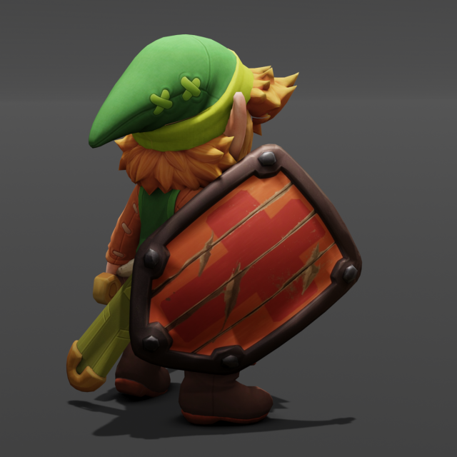 The Legend of Zelda 3D Model in Cartoon 3DExport