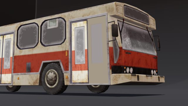 Destroyed bus 3D Model in Bus 3DExport