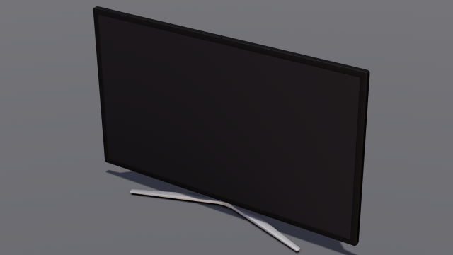 Smart TV 3D Model in TV 3DExport