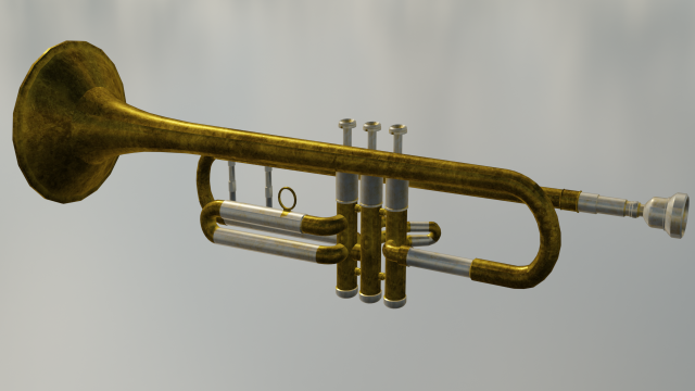 Trumpet 3D Model in Other 3DExport