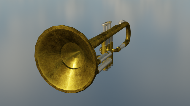 Trumpet 3D Model in Other 3DExport