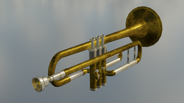 Trumpet 3D Model in Other 3DExport