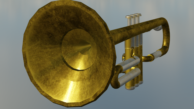 Trumpet 3D Model in Other 3DExport