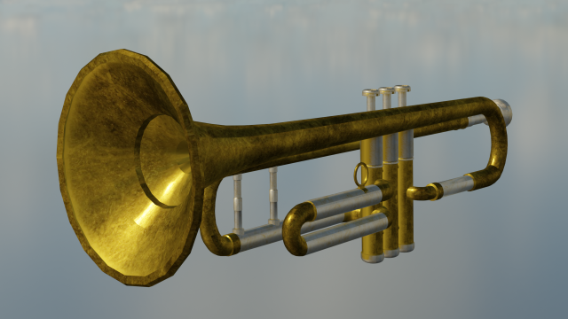 Trumpet 3D Model in Other 3DExport