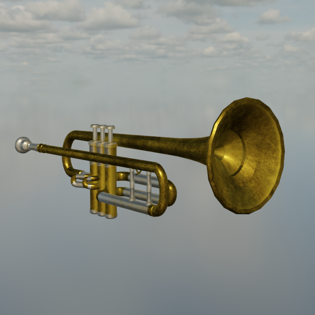 Trumpet 3D Model in Other 3DExport