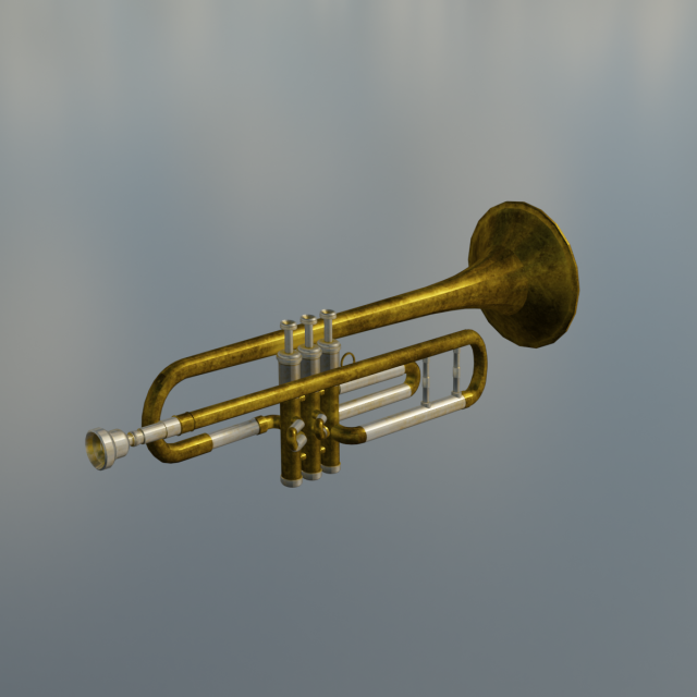 Trumpet 3D Model in Other 3DExport